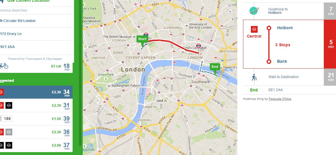 Citymapper Travel App – London Datastore
